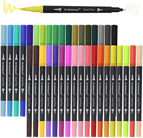 43% off on Artsy 36-Piece Brush Marker Pens | OneDayOnly