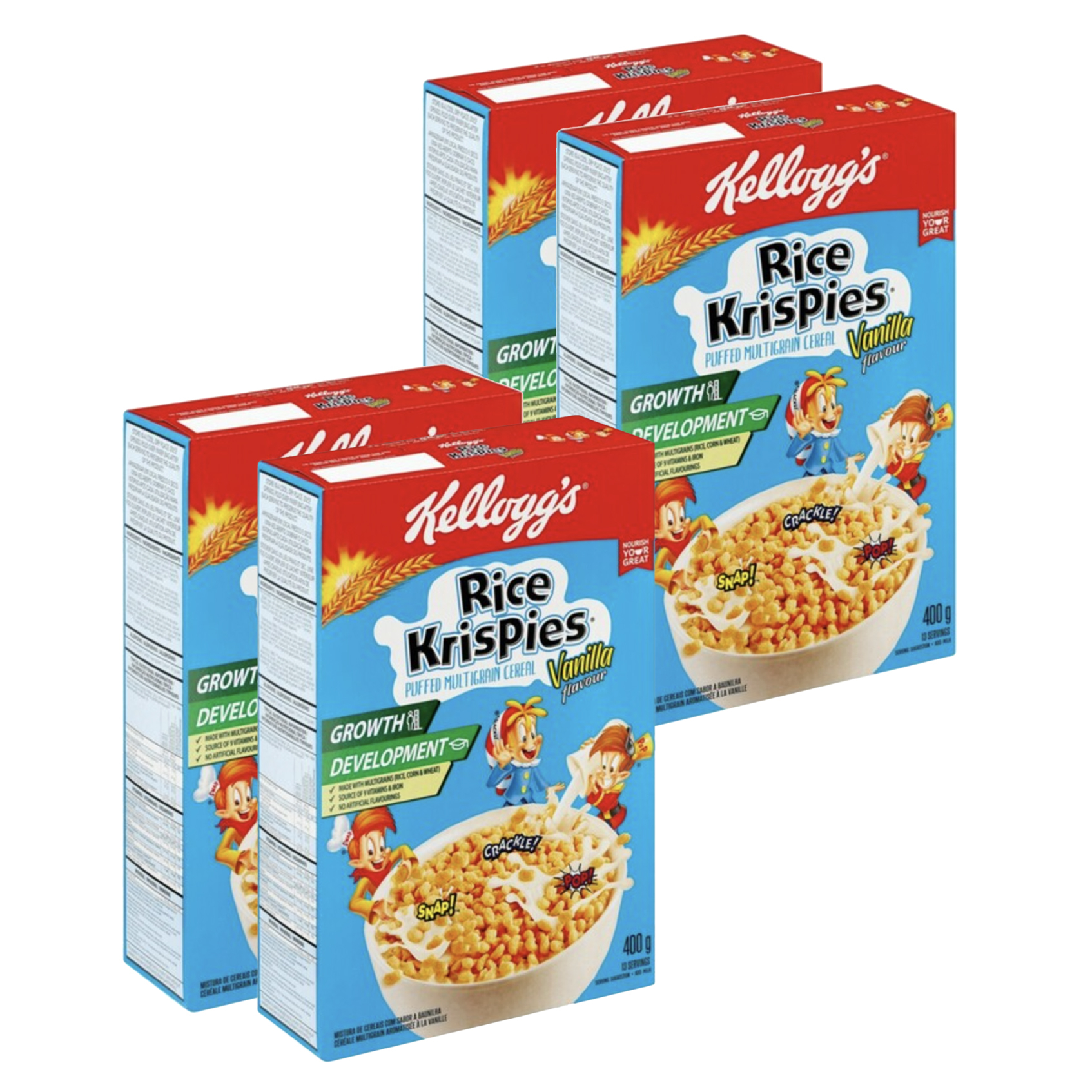 26% off on 4x 400g Vanilla Rice Krispies Cereal | OneDayOnly