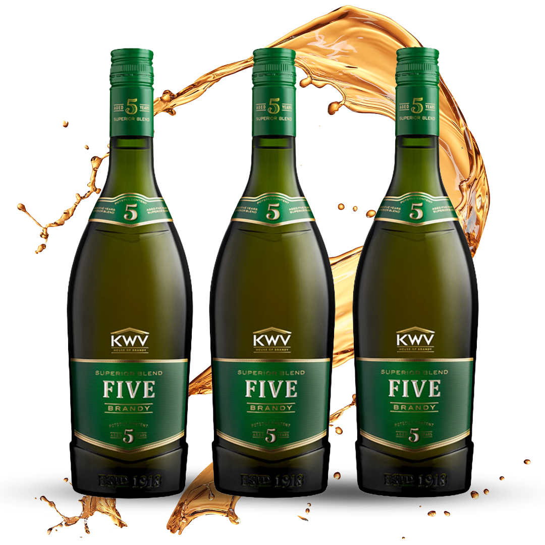 R70 off on KWV 3x 750ml 5 Year Old Brandy | OneDayOnly