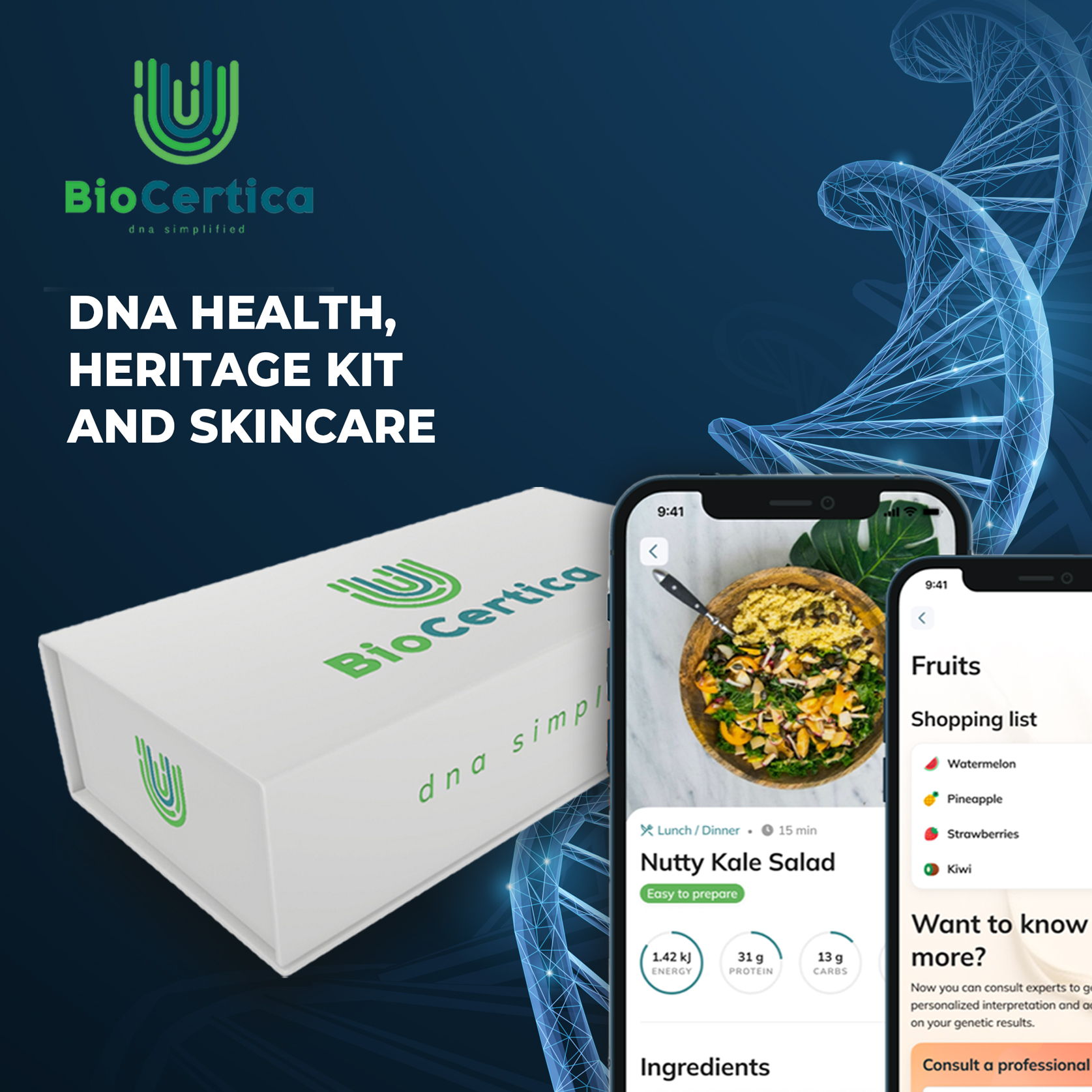 75% off on BioCertica DNA Health & Heritage Kit | OneDayOnly
