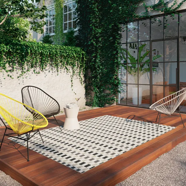 49% off on Square Indoor/Outdoor Flow Rug | OneDayOnly