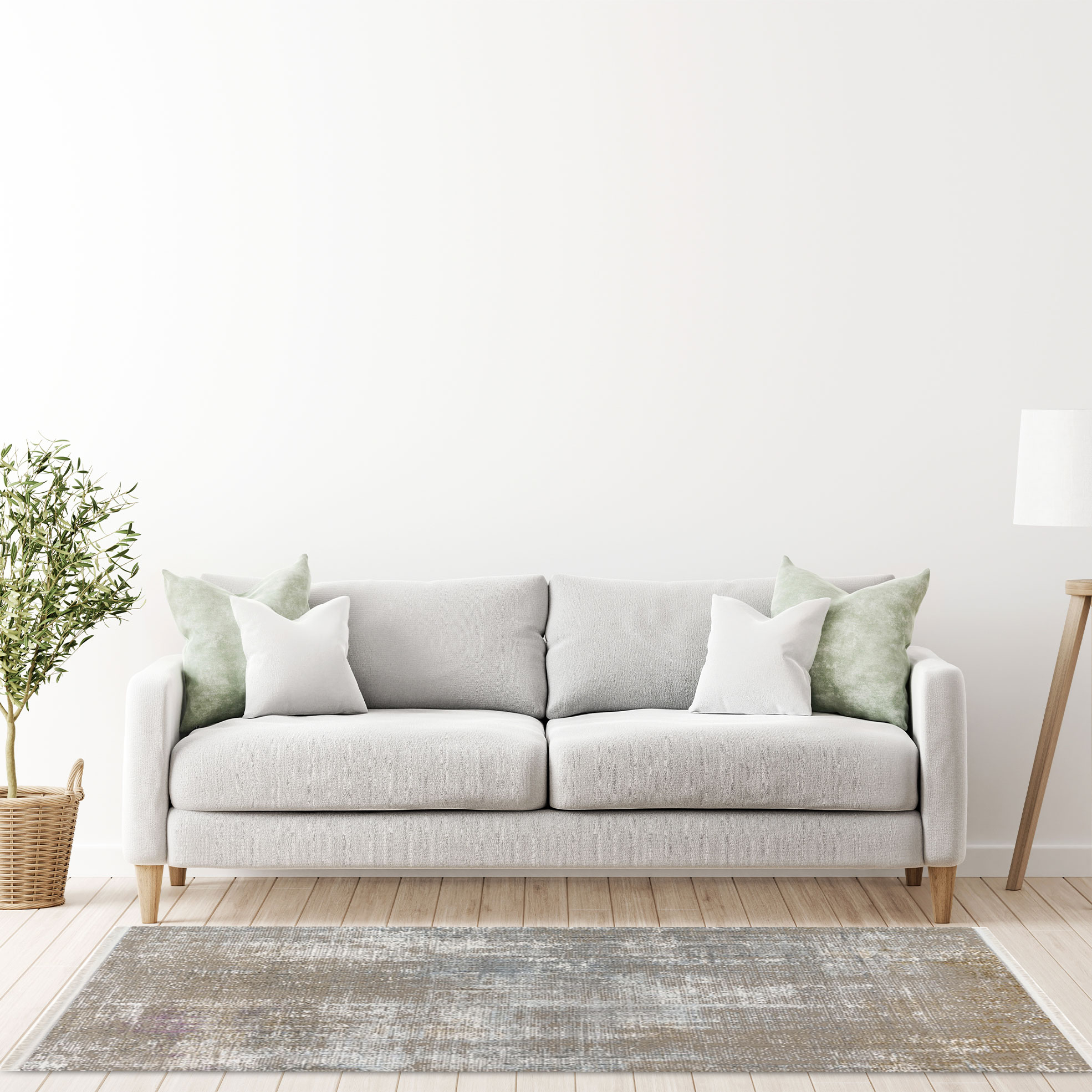 60% off on Muted Retro Distressed Abstract Rug | OneDayOnly