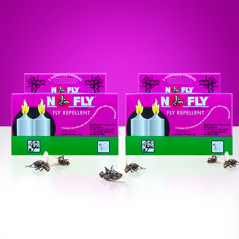 65% off on NO FLY 2x 2's Fly Repellent Candles | OneDayOnly