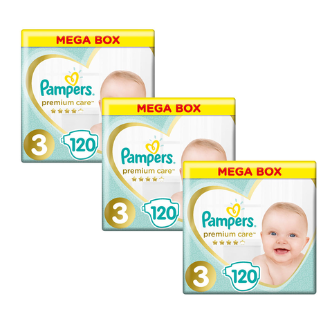 10% off on Premium Care Mega Pack Size 3 Nappies (120's) | OneDayOnly