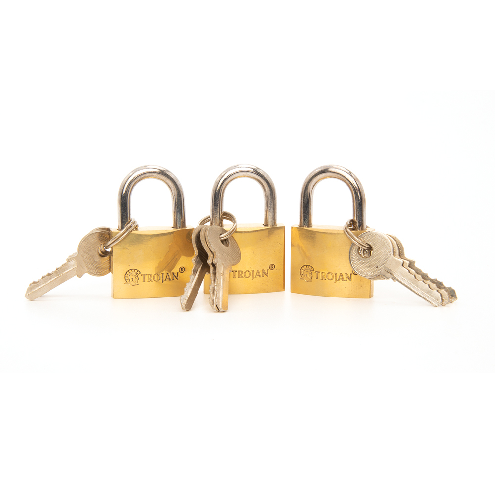 34% off on Trojan 3x Brass Padlocks | OneDayOnly