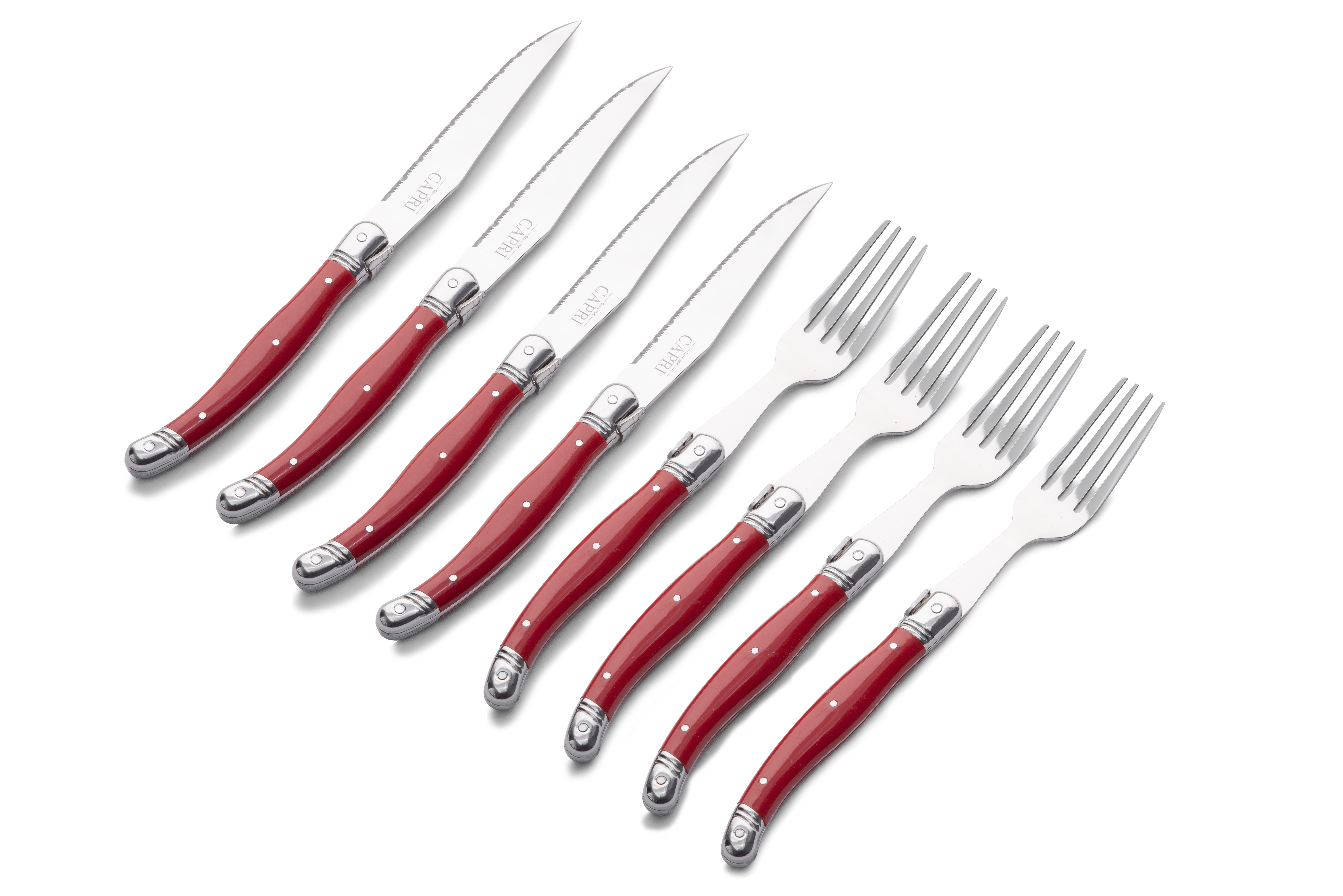 38% off on 8-Piece Red Laguiole Cutlery Set | OneDayOnly