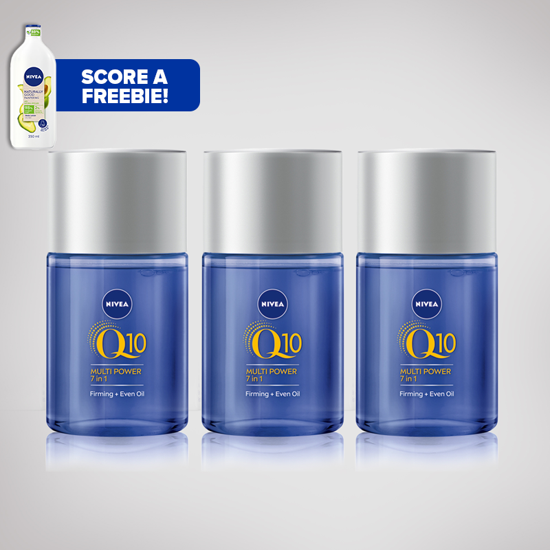 31% off on NIVEA 3x 100ml Q10 Body Oils | OneDayOnly