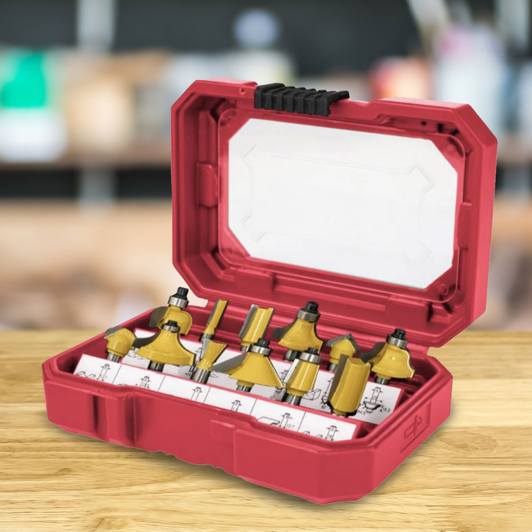 31% off on 12-Piece Router Bit Set & Case | OneDayOnly