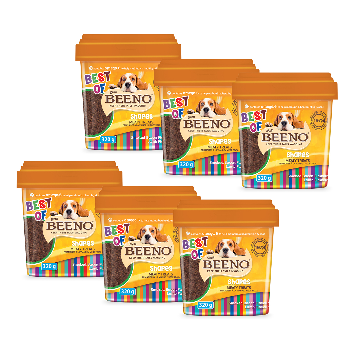 42% off on 6x 320g Best of Beeno Dog Treats | OneDayOnly