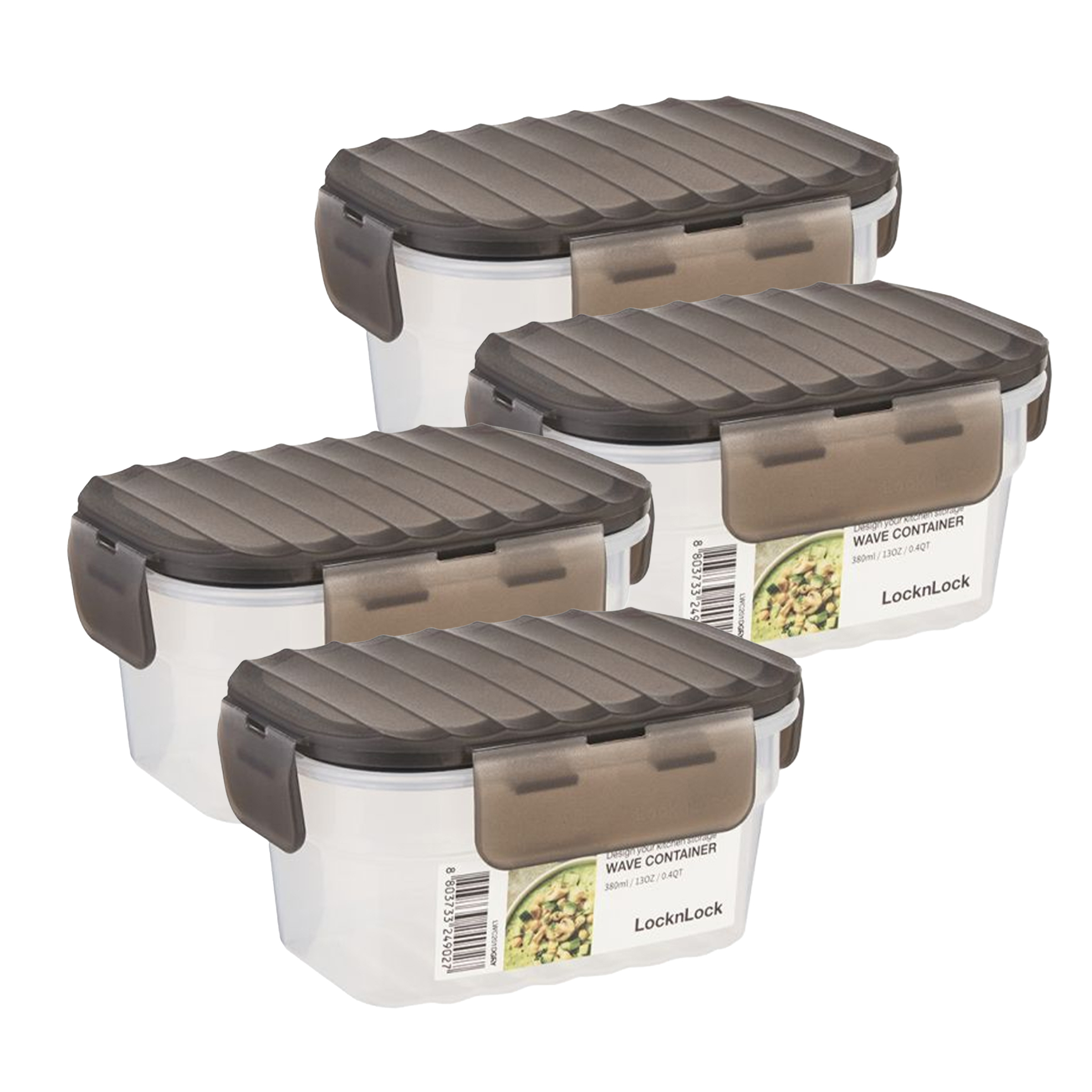 19% off on LocknLock 4x 380ml Wave Containers | OneDayOnly