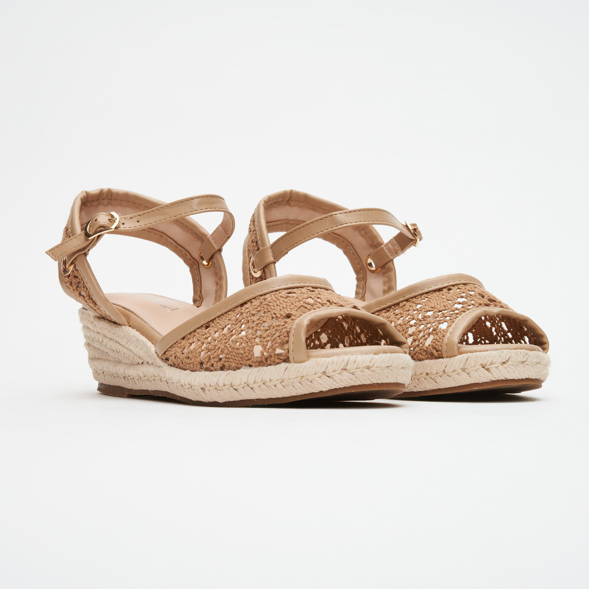 39% off on Geena Ladies Rustic Low Wedge Heels | OneDayOnly