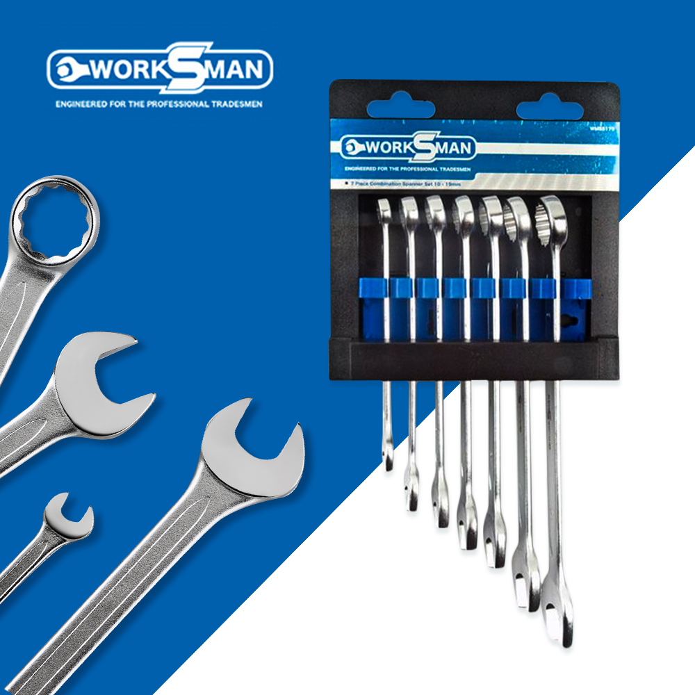 72% off on 7-Piece Combo Spanner Set 10-19mm | OneDayOnly