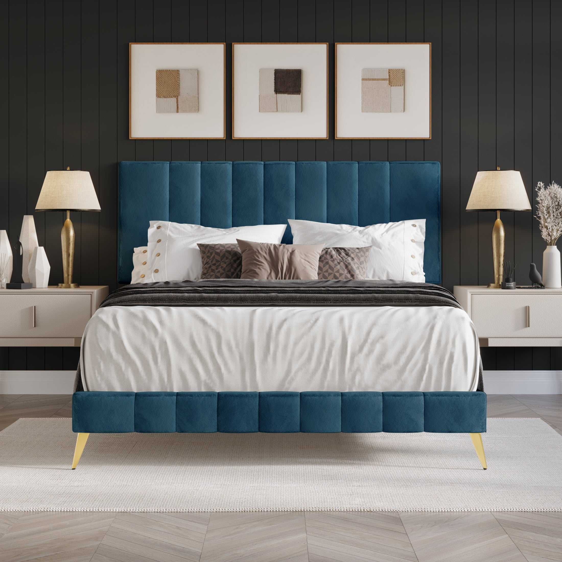 56% off on KRÖNEN Velvet Bodega Bed Set | OneDayOnly