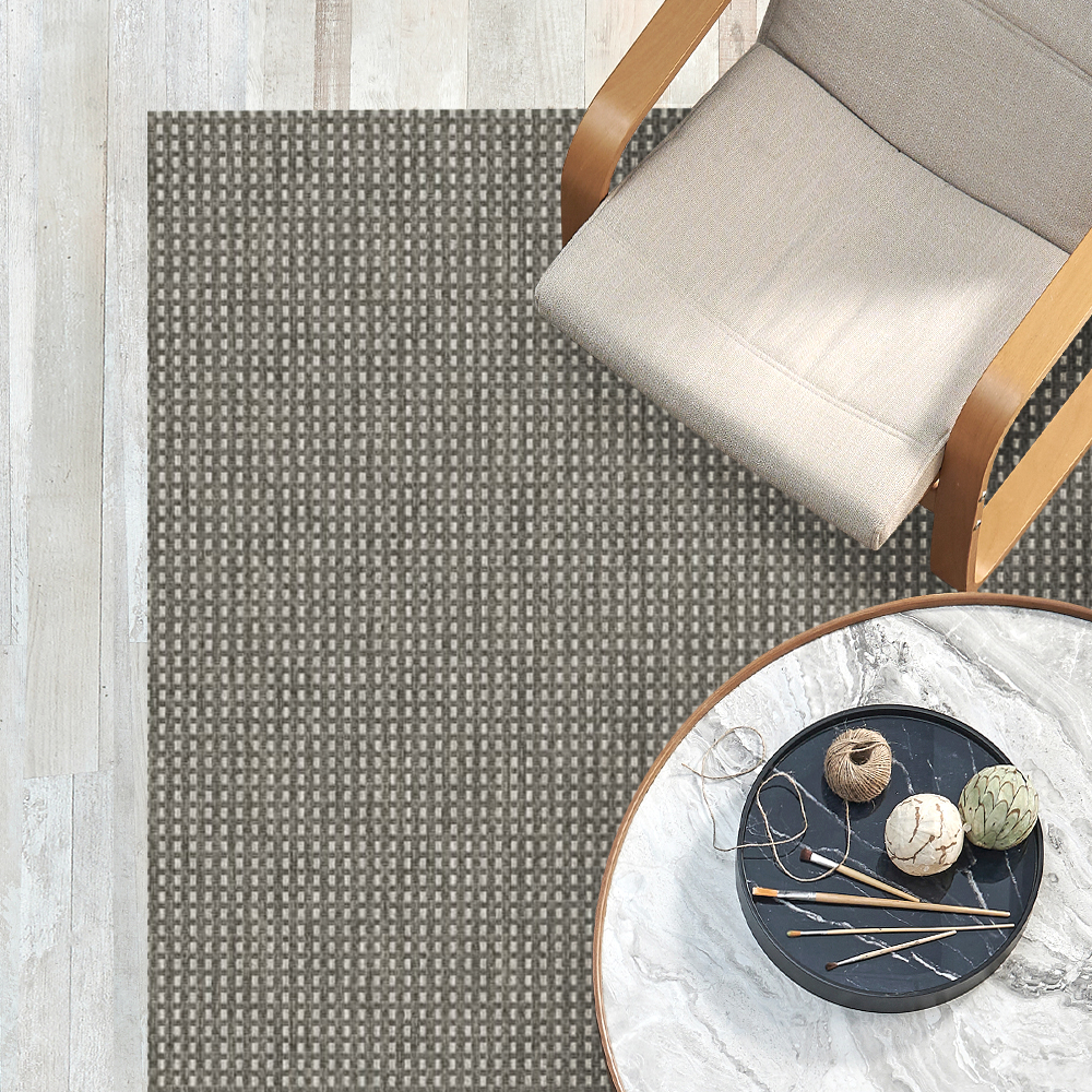 44% off on Grey Silver Basket Weave Rug | OneDayOnly