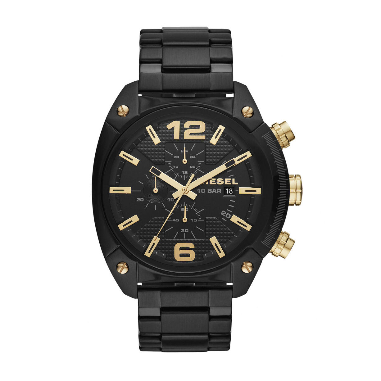 50% off on Diesel Men's Black Chronograph Watch | OneDayOnly