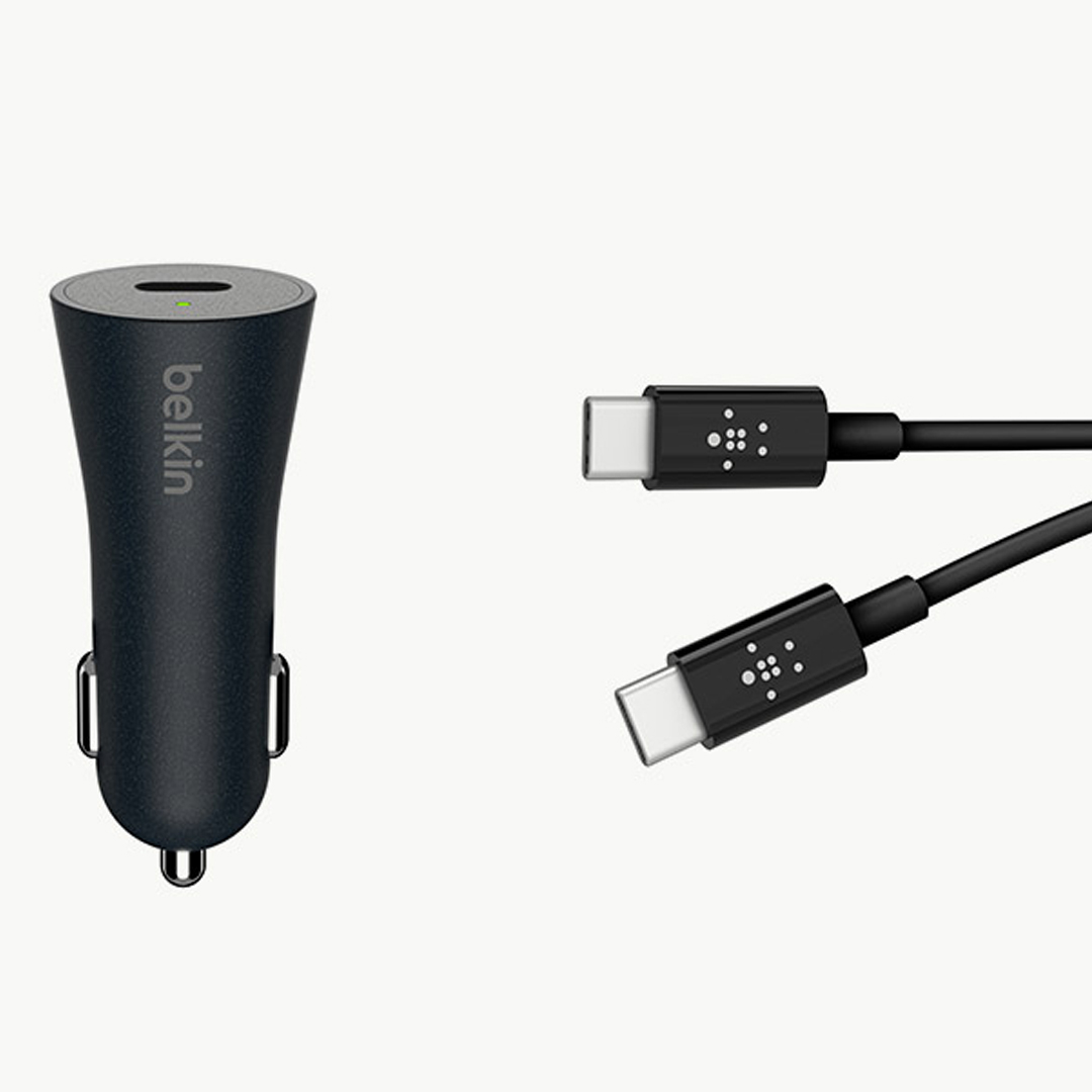 25% off on Belkin 27W USB-C Car Charger & Cable | OneDayOnly