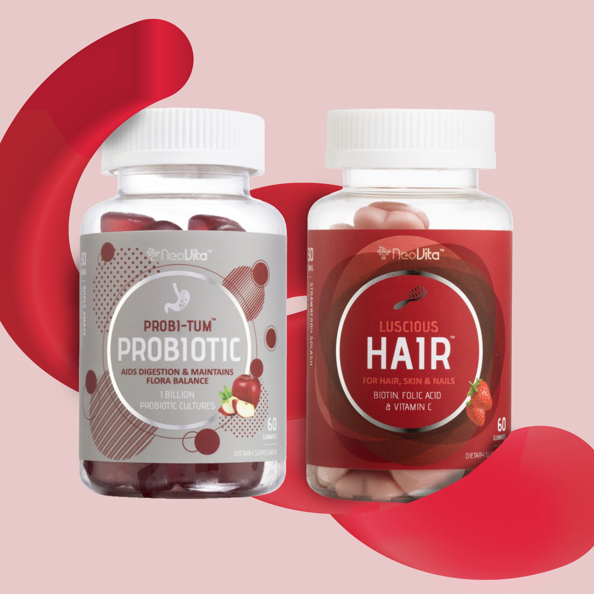 25% off on 2-Piece Hair & Probi-Tum Probiotic Gummies | OneDayOnly