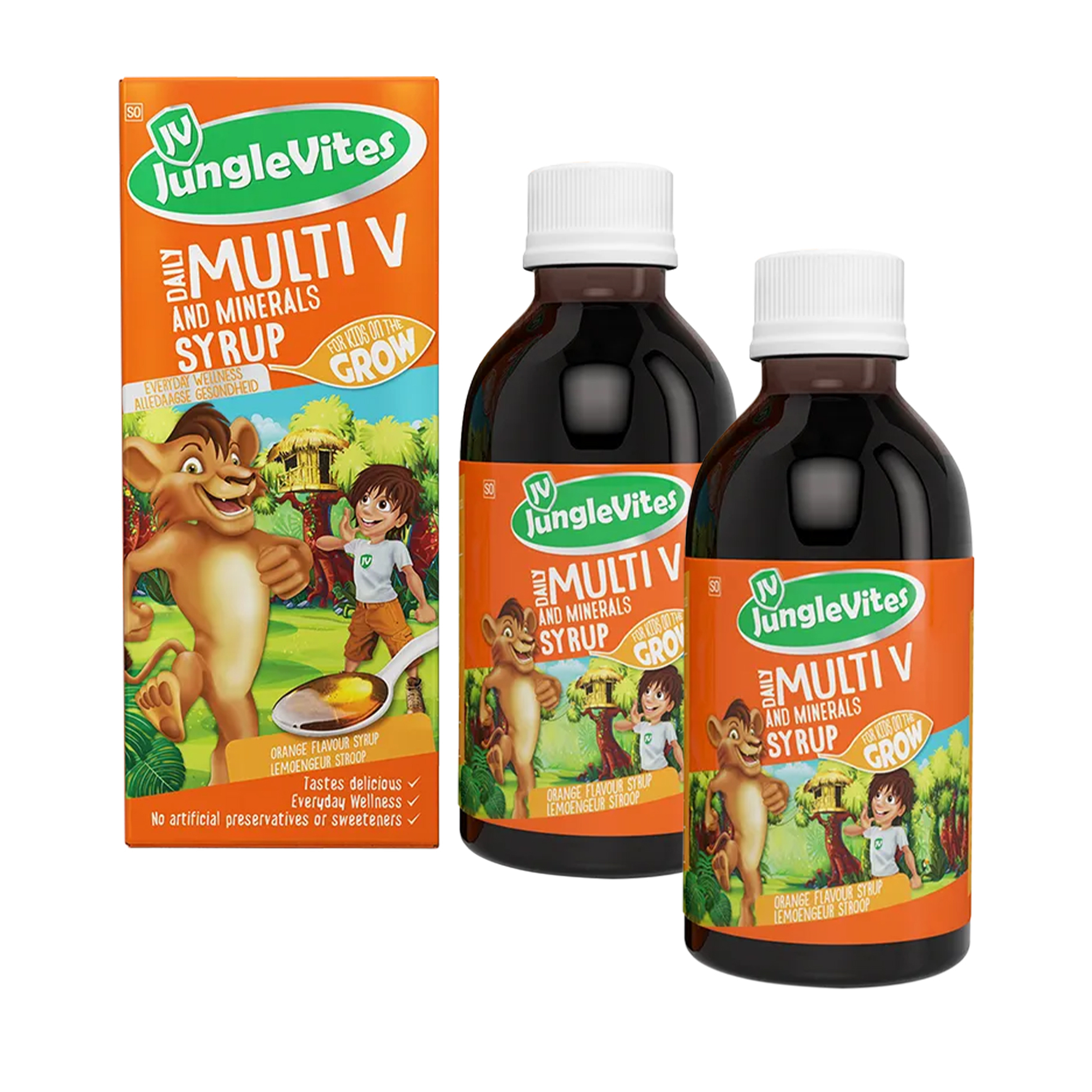 JungleVites 2x 150ml Daily Multi V Syrups | OneDayOnly