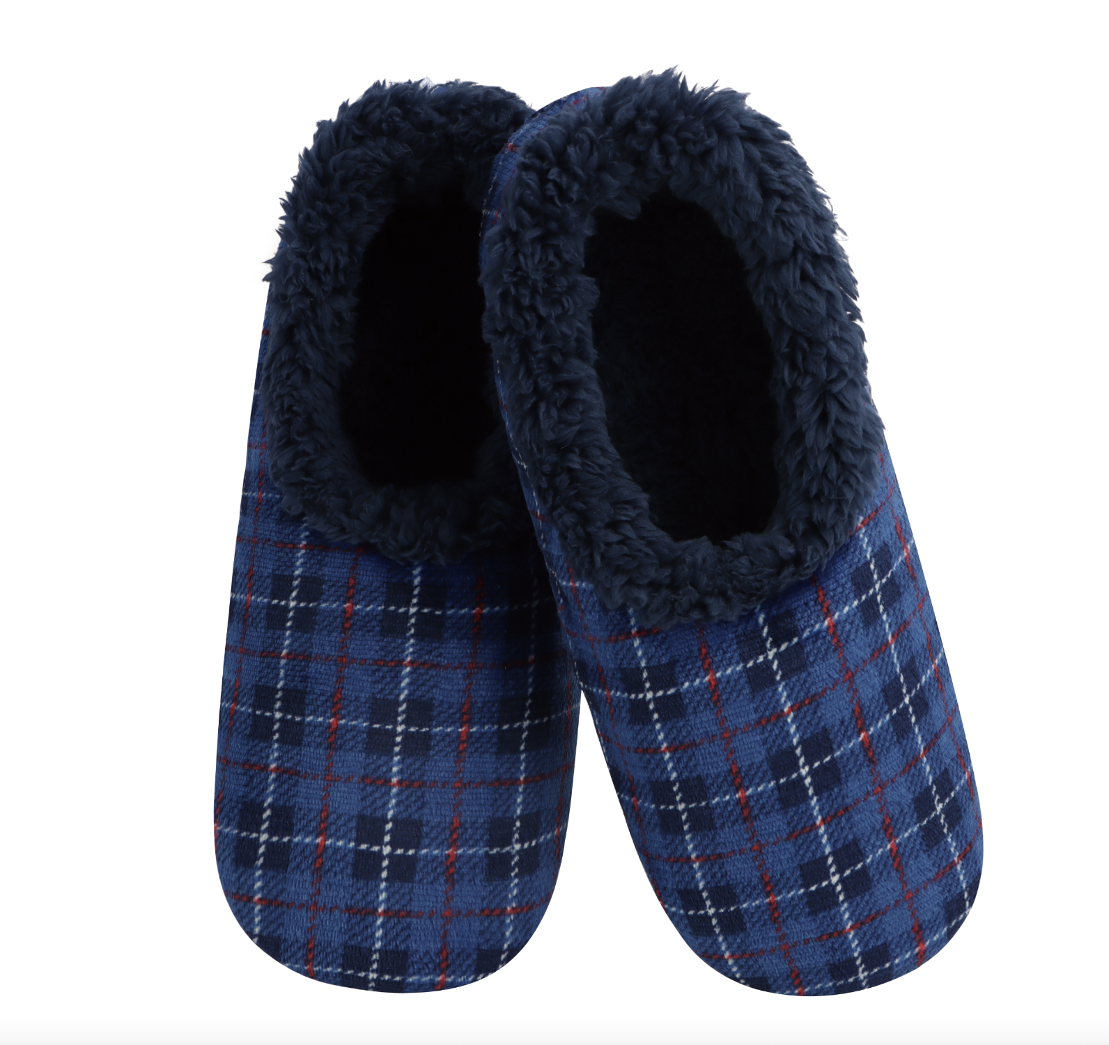 24% off on Snoozies Men's Plaid Fleece Slippers | OneDayOnly