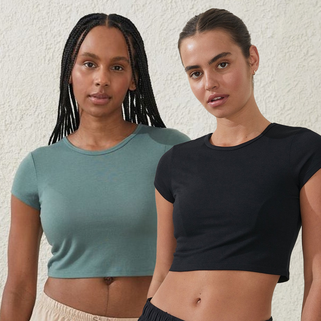 35% off on Ladies Active Fitted Cropped Tee | OneDayOnly