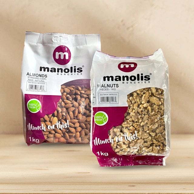 Manolis Munchies 1kg Raw Nuts | OneDayOnly