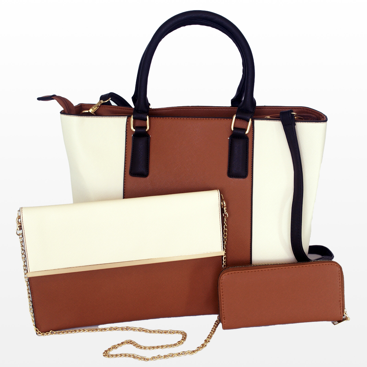 30% off on Large Faux Leather Handbag Set | OneDayOnly