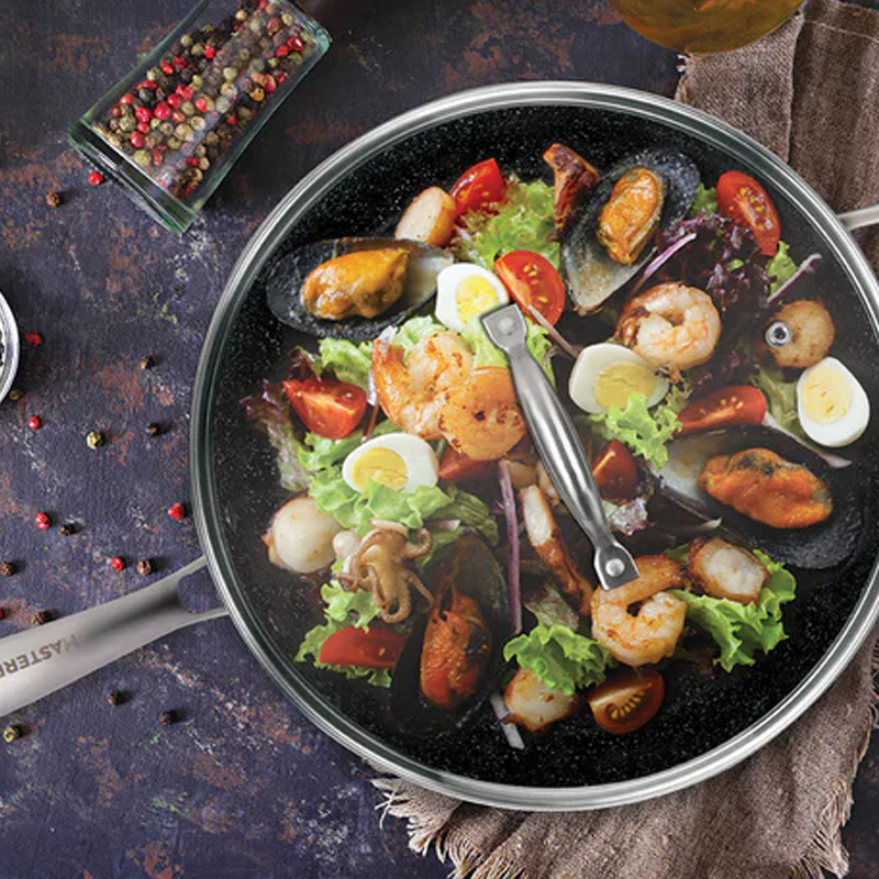 50% off on 28cm Saute Pan with Glass Lid | OneDayOnly