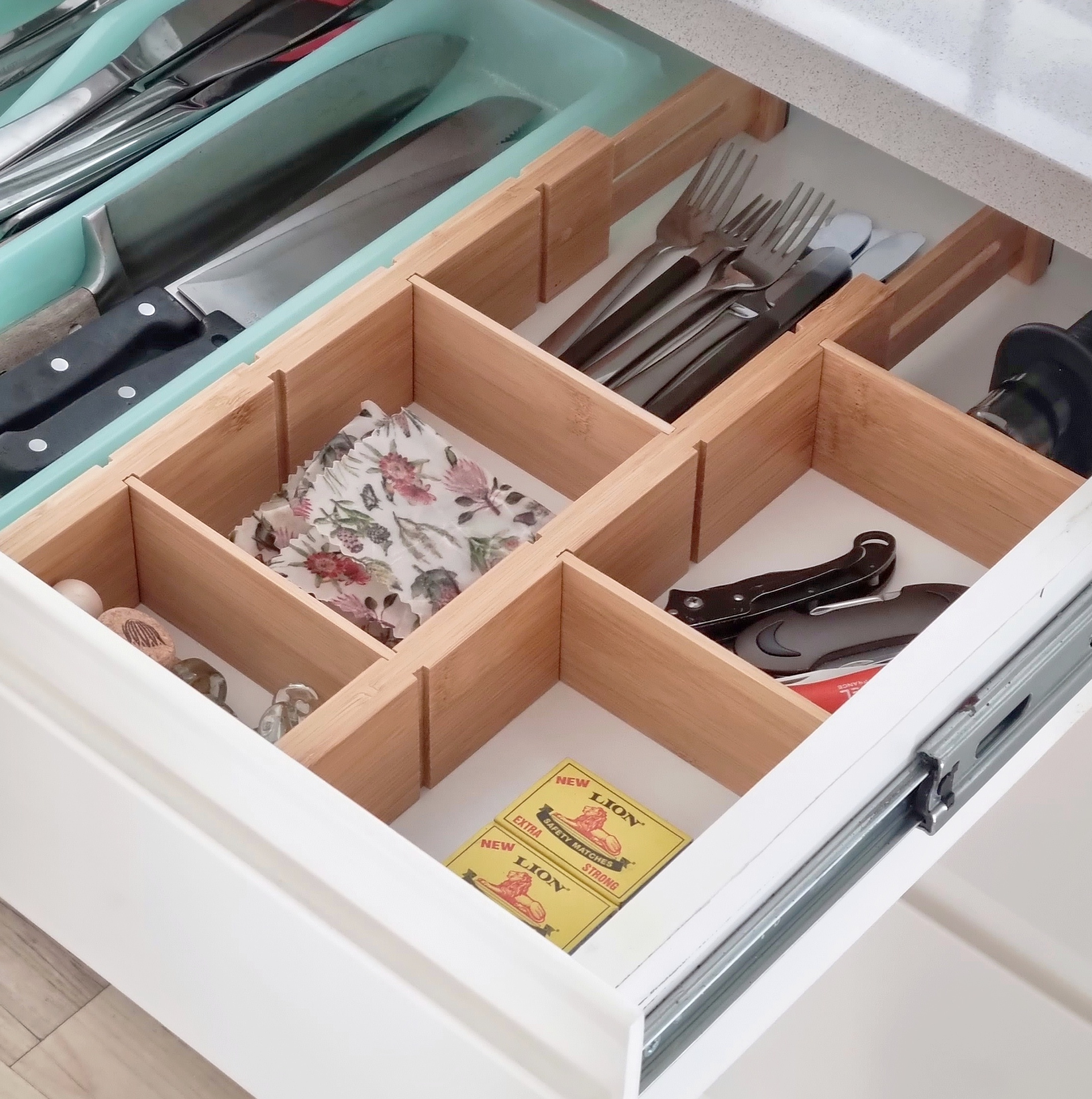 28% off on 4x Bamboo Expandable Drawer Dividers | OneDayOnly