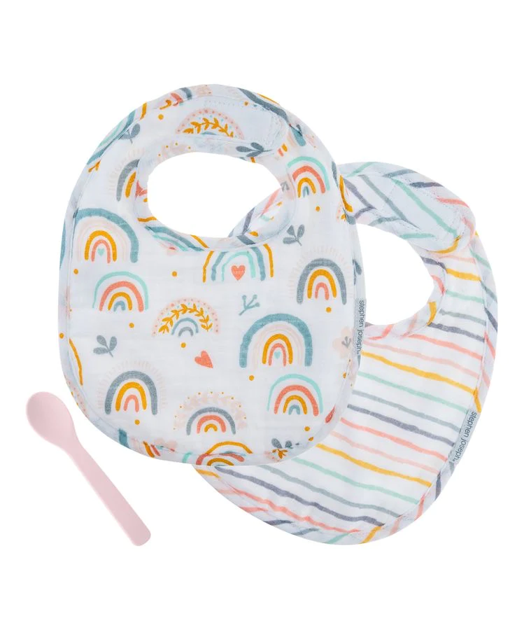 29% off on 2x Muslin Bib Sets with Spoon | OneDayOnly