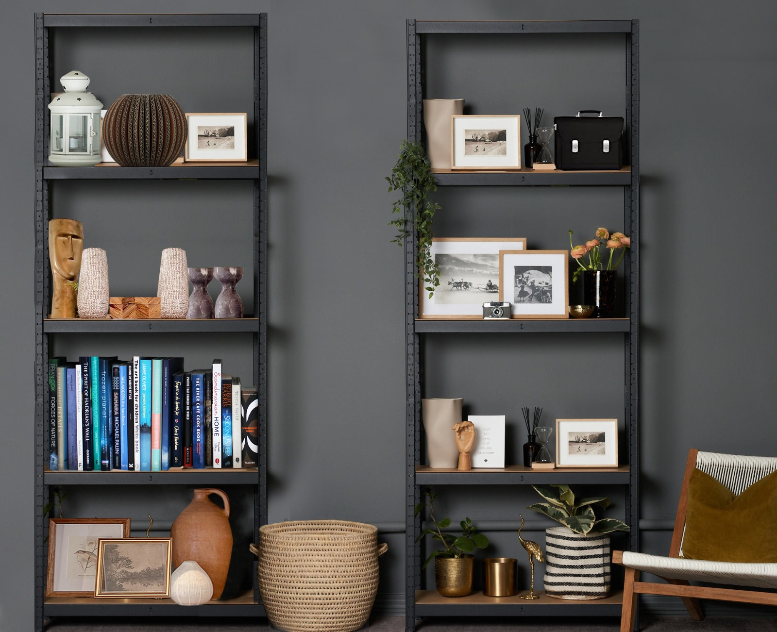 56% off on 2x 5 Tier Heavy Duty Steel Shelves | OneDayOnly