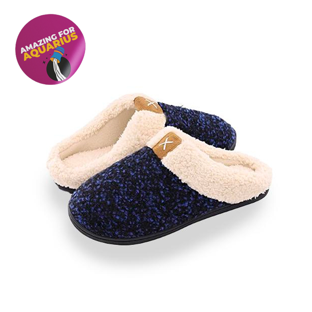 43% off on Unisex Plush Fleece Gel Slippers | OneDayOnly