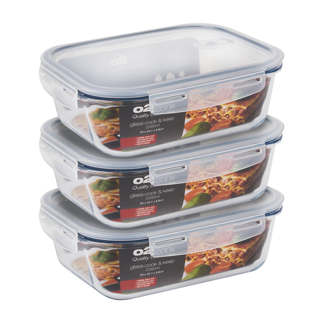 29% off on O2 Cook 3x 2260ml Containers | OneDayOnly