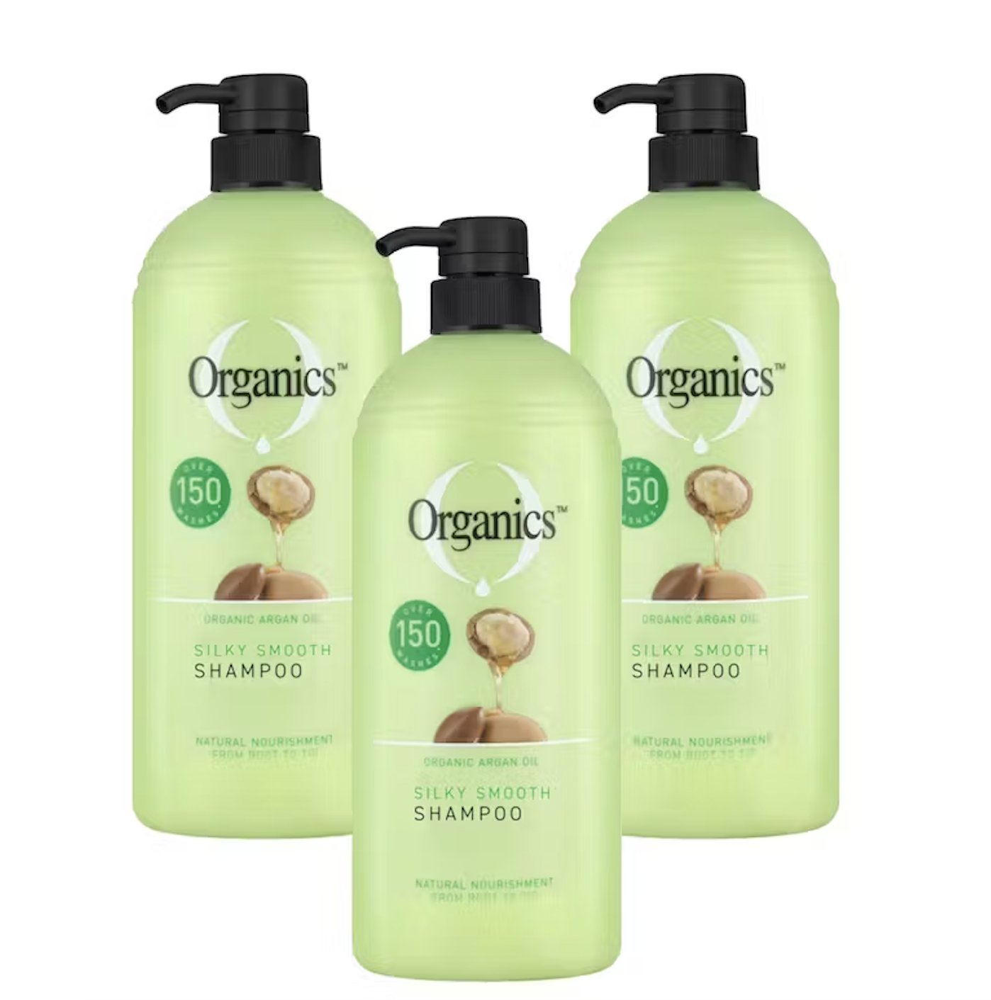 12% off on Organics 3x 1L Shampoos | OneDayOnly