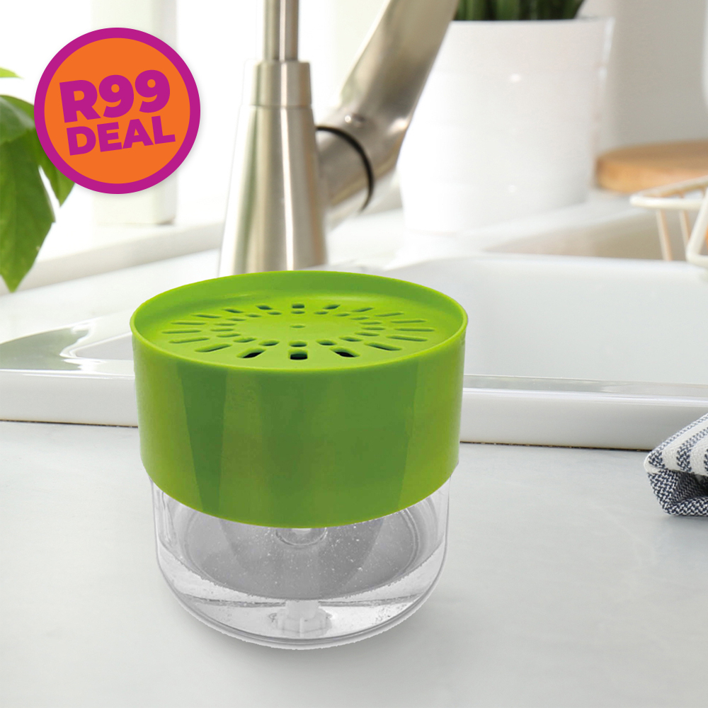 55% off on Round Liquid Press Sponge Soap Dispenser | OneDayOnly