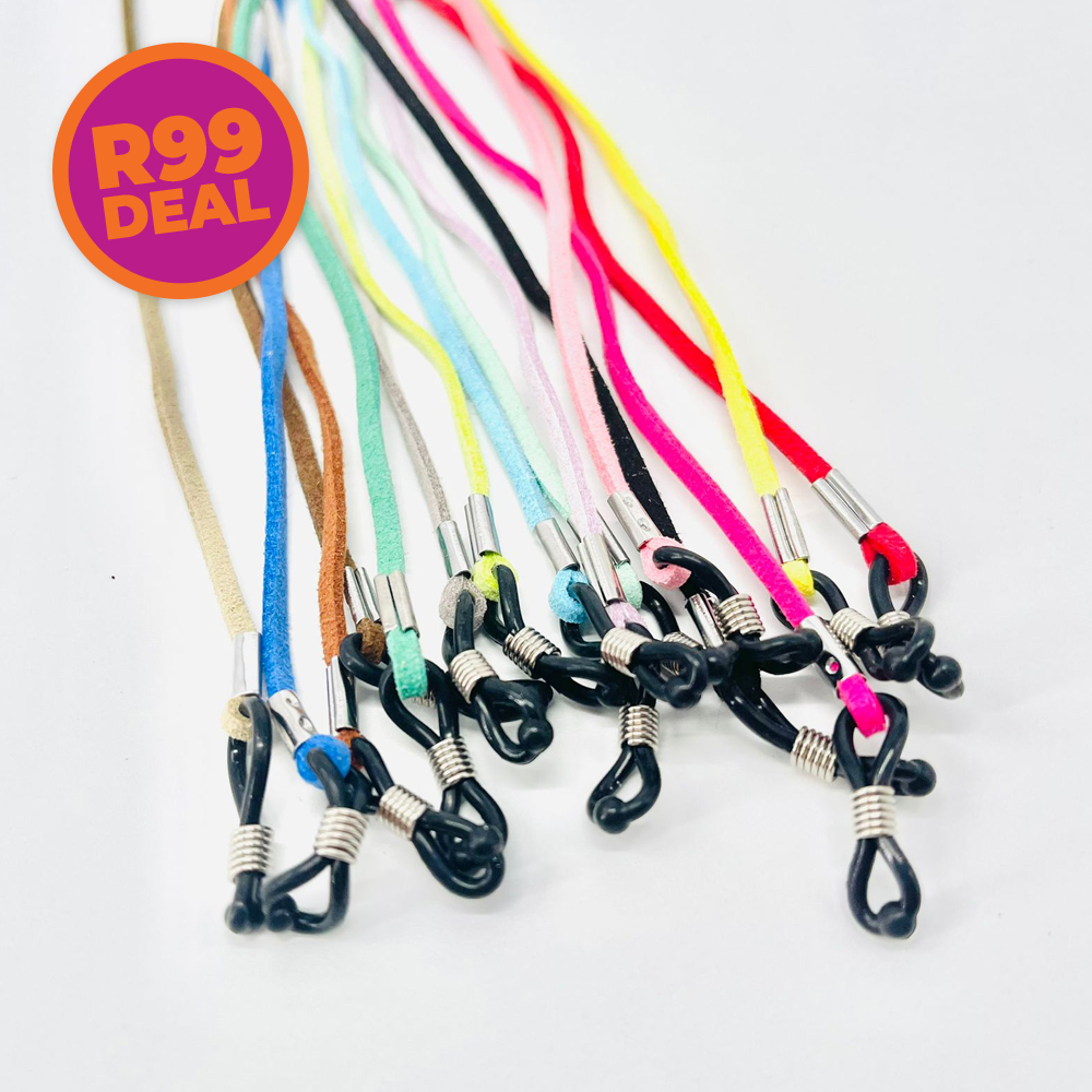 R20 off on 3x Premium Handmade Colour Fun Eyewear Cords | OneDayOnly