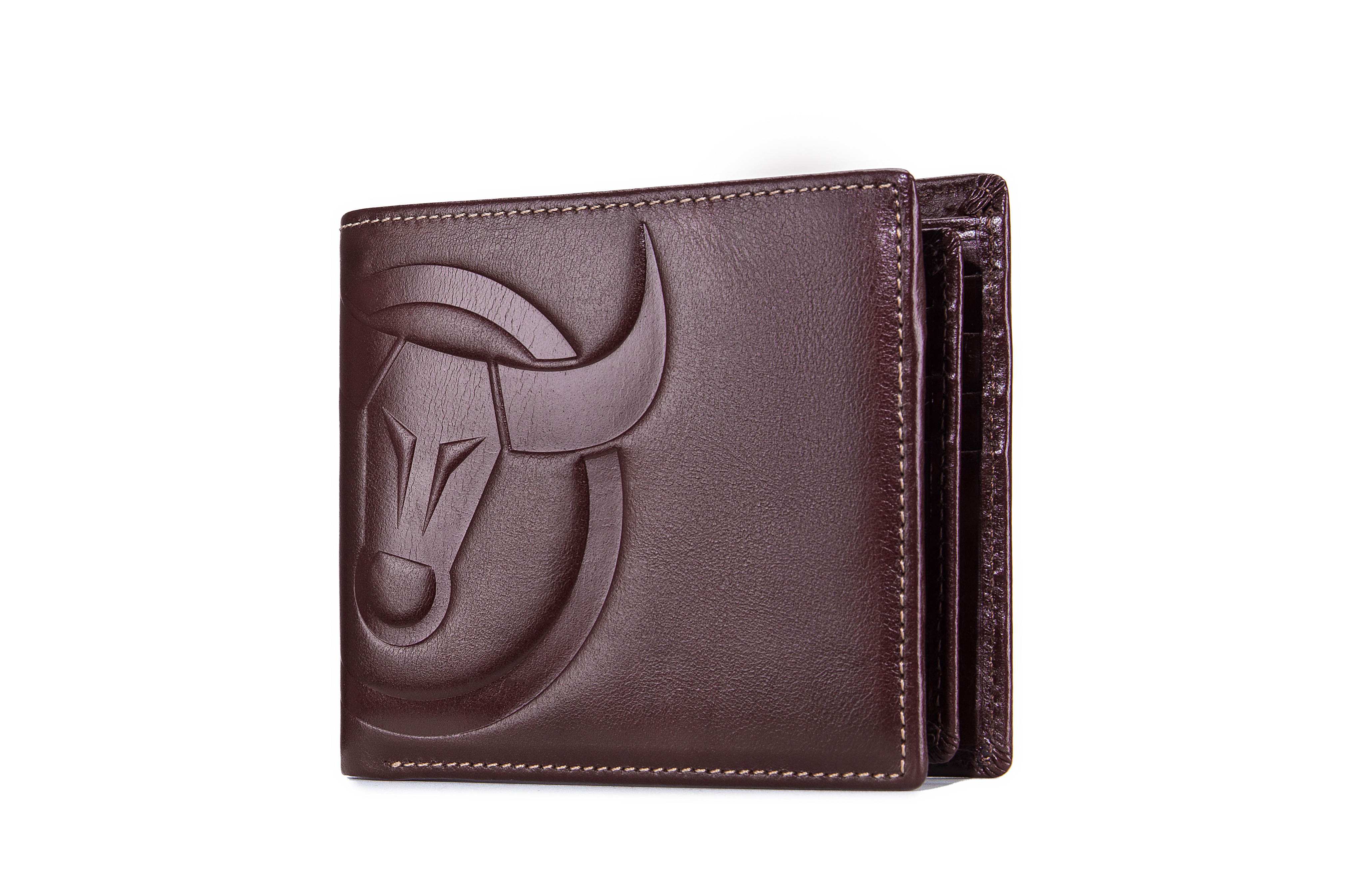 28% off on Bull Captain Leather Debossed Wallet | OneDayOnly