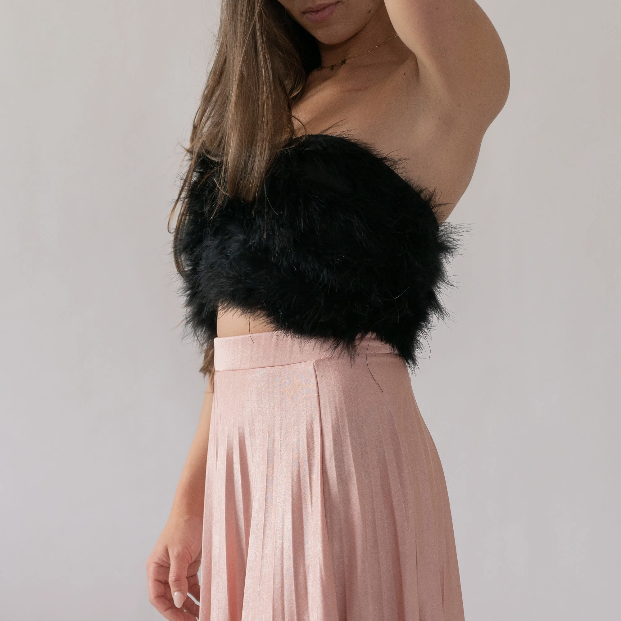 78% off on Ladies Joy Faux Fur Tube Top | OneDayOnly