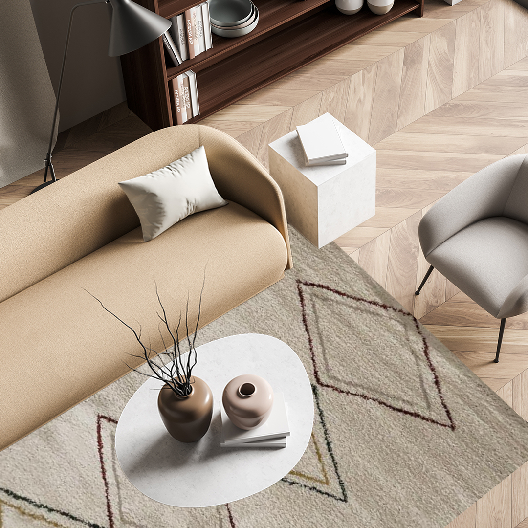 40% off on Beige Royal Nomadic Shaggy Rug | OneDayOnly