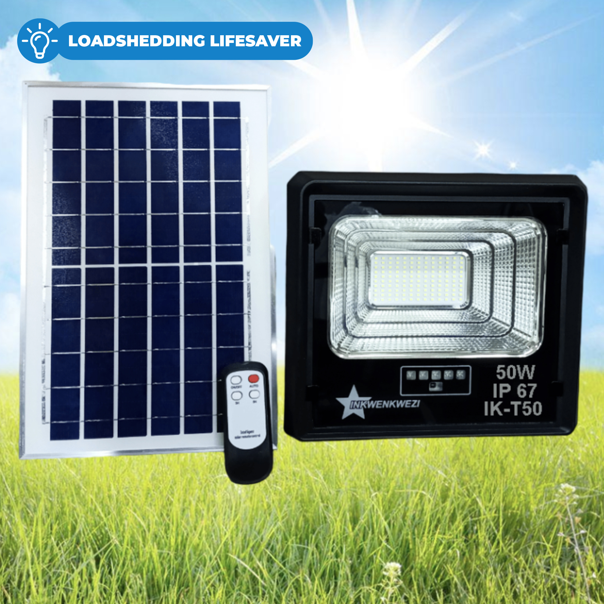 23% off on 2x 50W Solar Flood Lights | OneDayOnly