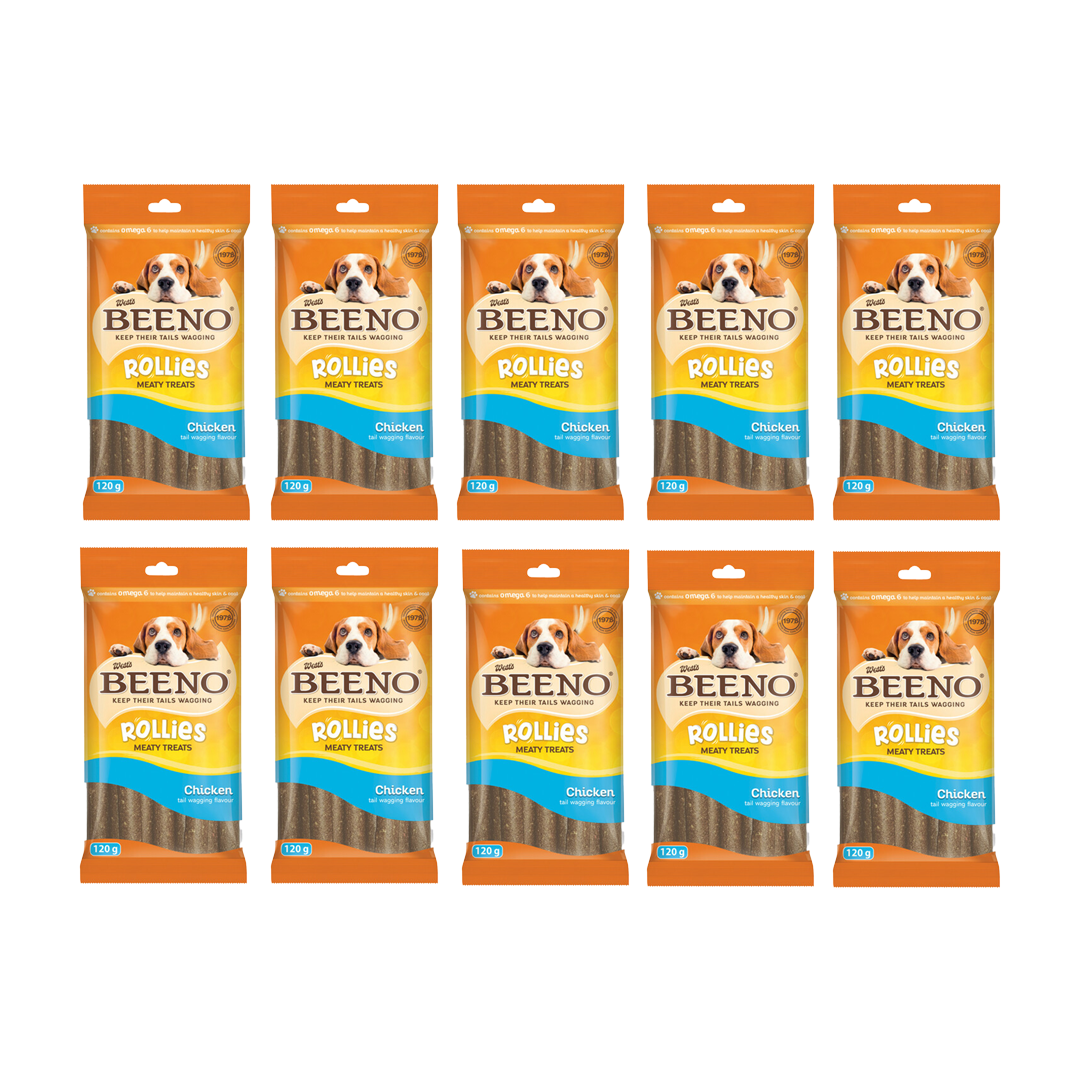 Beeno 10x 120g Rollies Meat Dog Treats | OneDayOnly