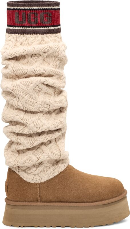 20% off on Ladies Sweater Letter Tall Boots | OneDayOnly