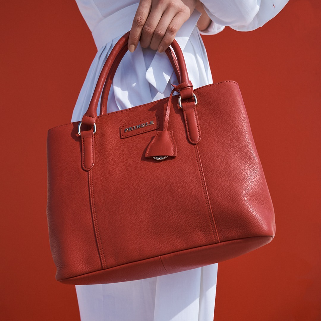 35% off on Charlotte Red Leather Satchel | OneDayOnly