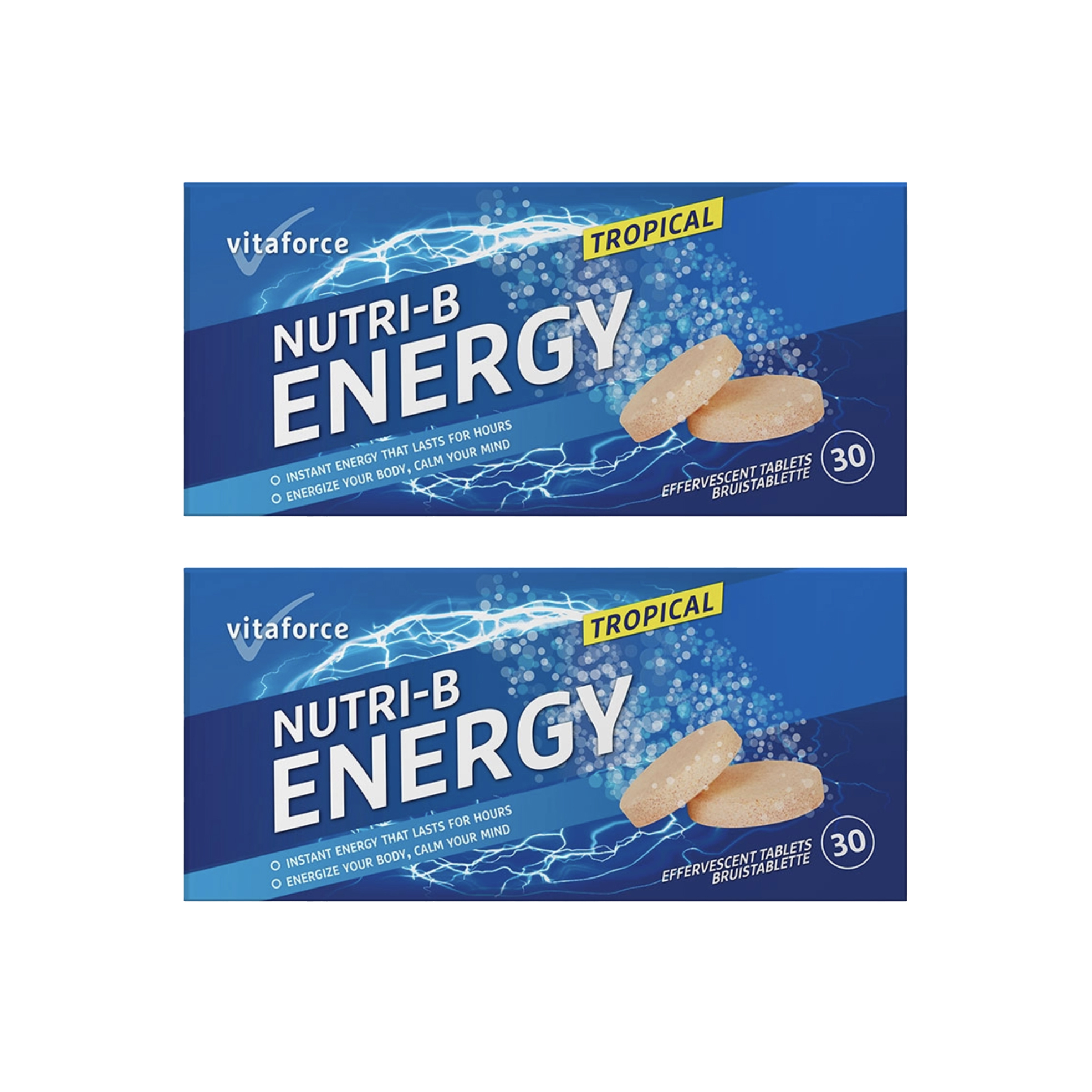 Vitaforce 2x 30's Energy Tropical Effervescents | OneDayOnly