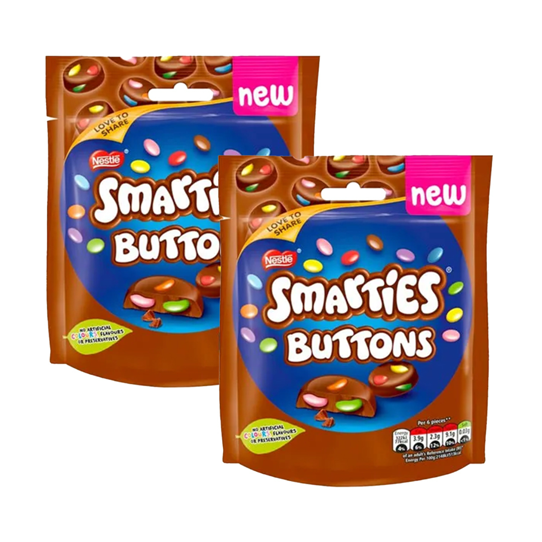 24% off on Nestlé 2x 90g Smarties Buttons Bags | OneDayOnly