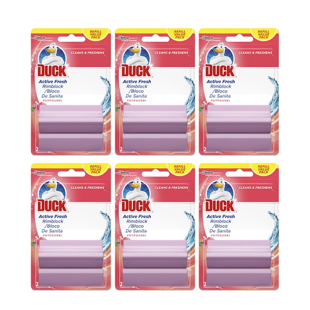 Duck 6x 2's Active Fresh Rim Block Refills | OneDayOnly
