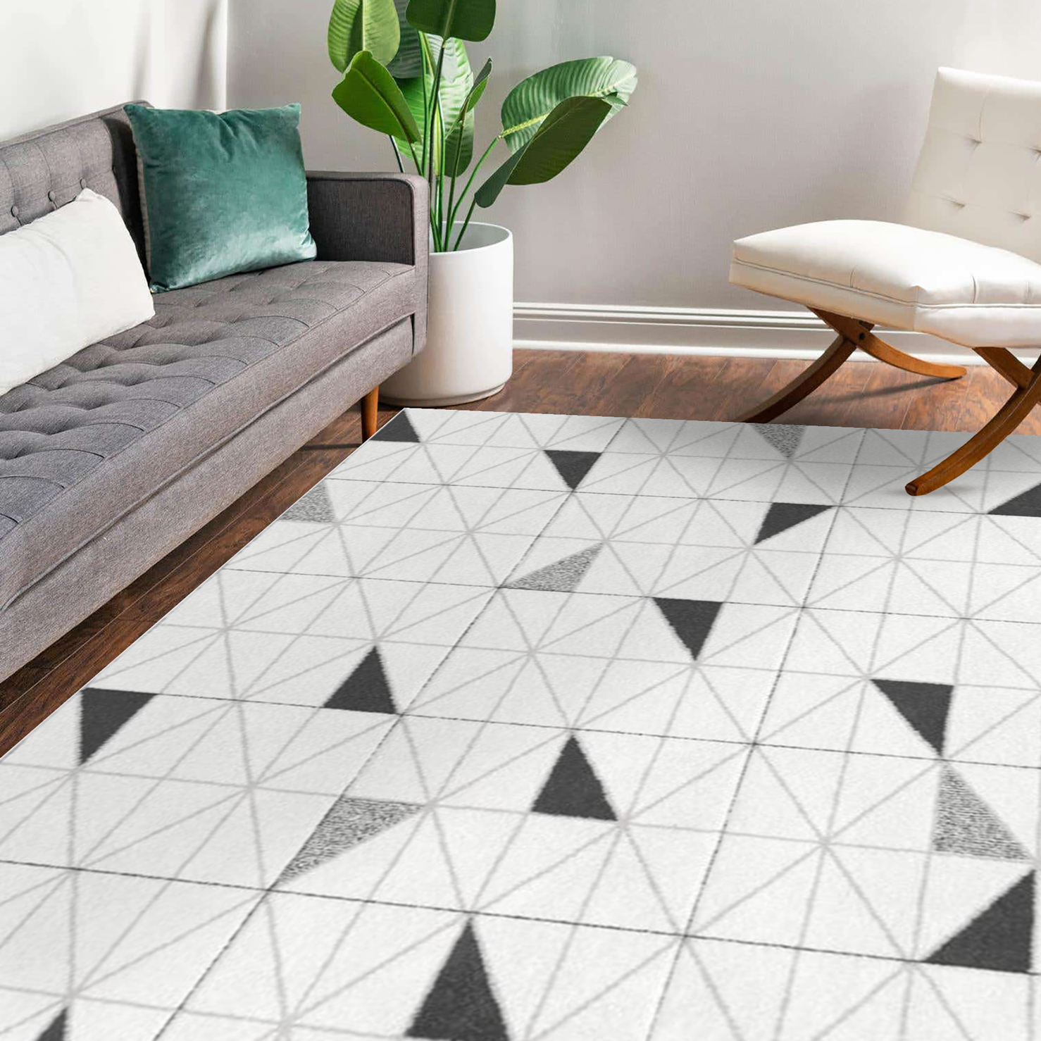 54% off on Shard Light Triangular Rug | OneDayOnly