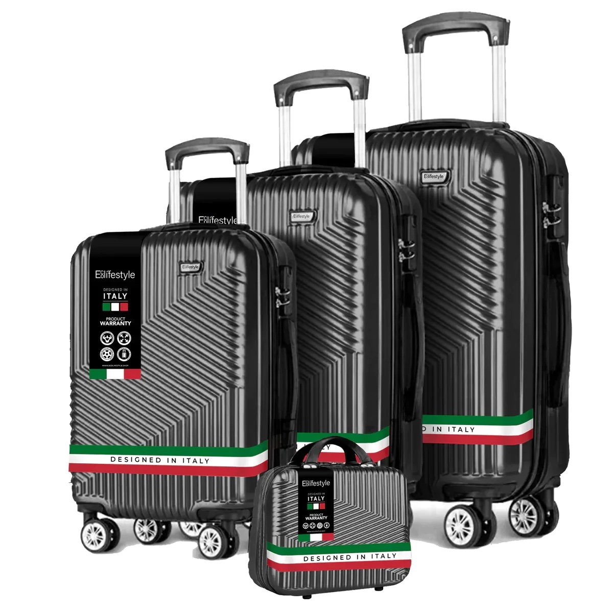 30% off on 4-Piece Hard Shell Luggage Set with TSA Locks | OneDayOnly