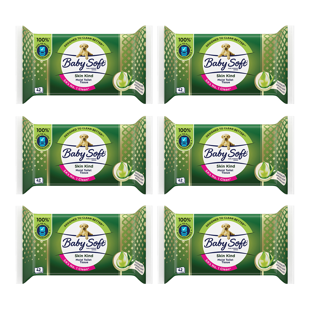 Baby Soft 6x 42's Moist Tissue Refills | OneDayOnly