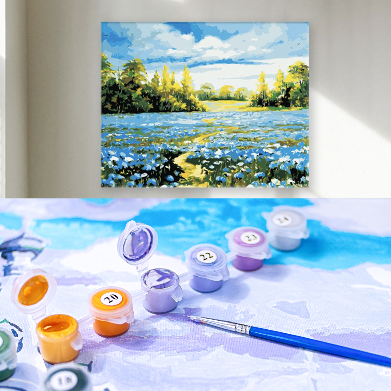 30% off on 2x 40x50cm DIY Paint By Numbers Kits | OneDayOnly