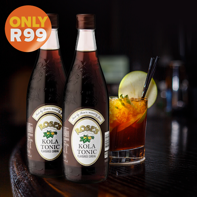 Rose's 2x 750ml Kola Tonic Cordials | OneDayOnly